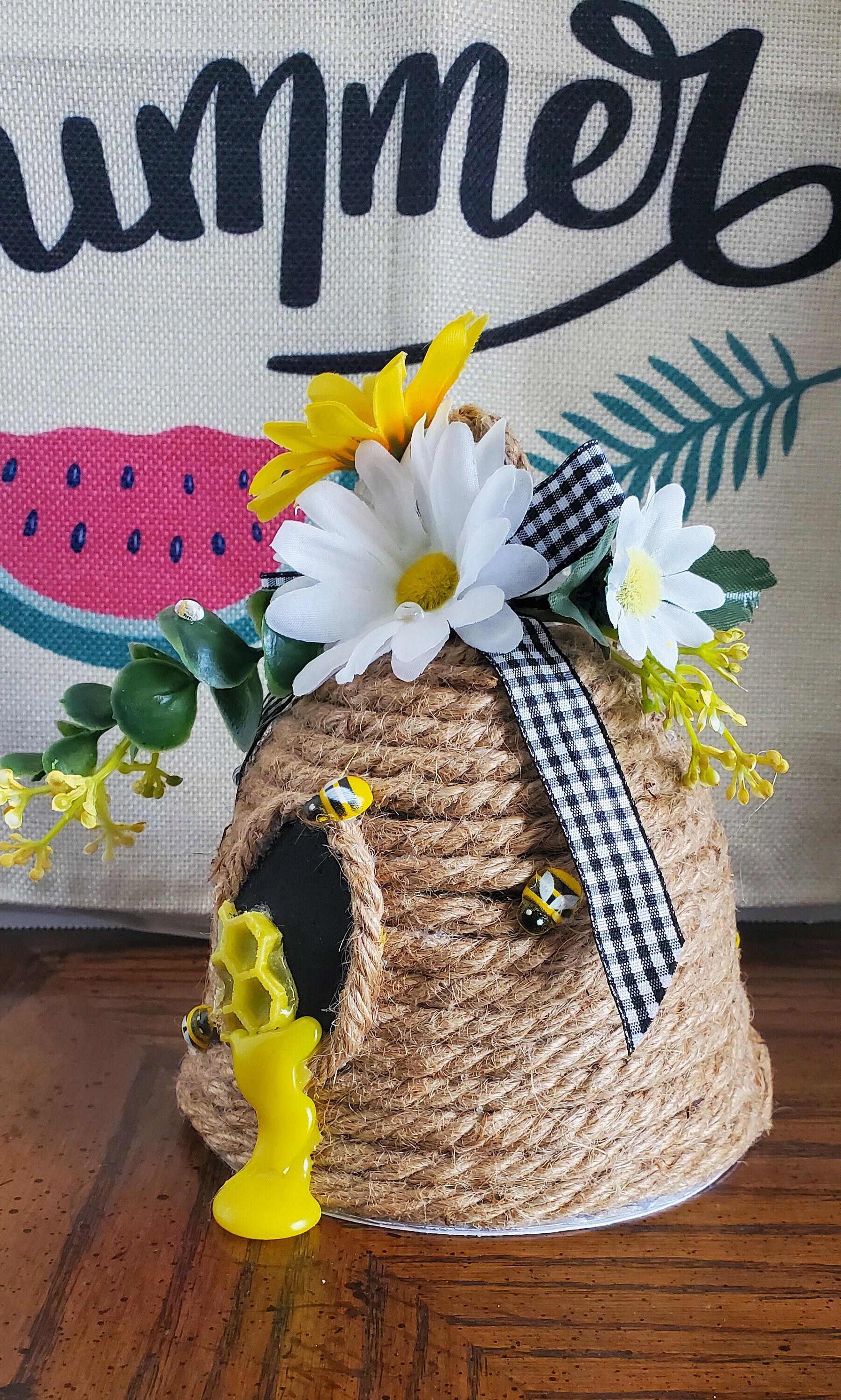 Handcrafted Bee Hive Home Summer /spring/decoration/ Display/prop - Etsy