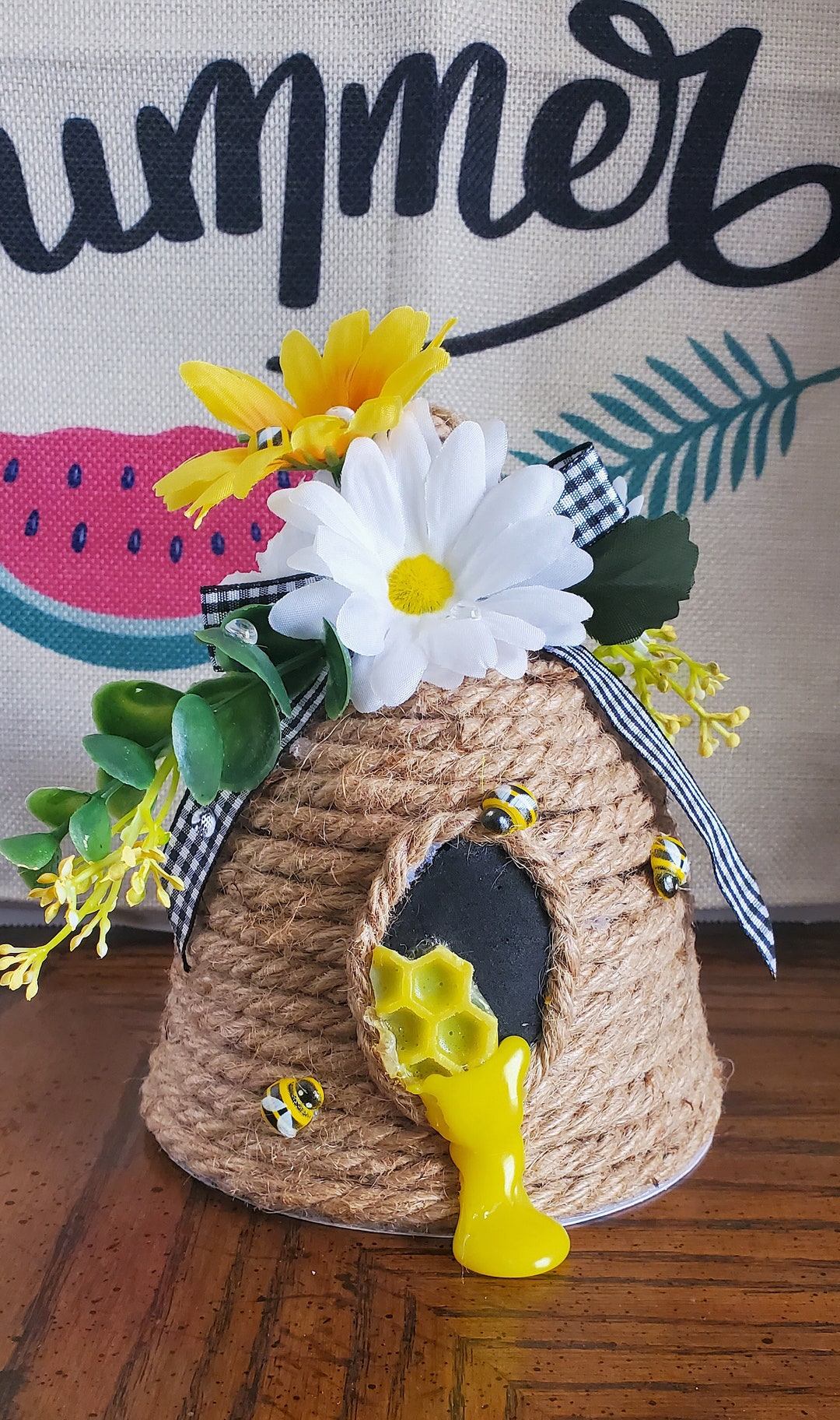 Handcrafted Bee Hive Home Summer /spring/decoration/ Display/prop - Etsy