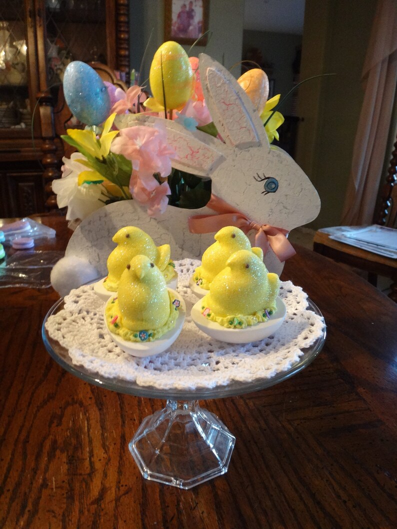 1 ONE PEEP Deviled Egg Faux Food /fake Display/ Replica - Etsy
