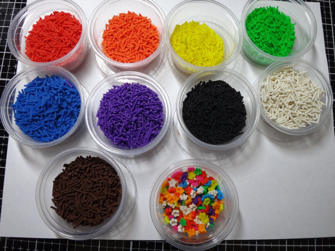 Faux/fake Clay Handmade Fake Bake Craft Sprinkles-non Edible PRIMARY ...