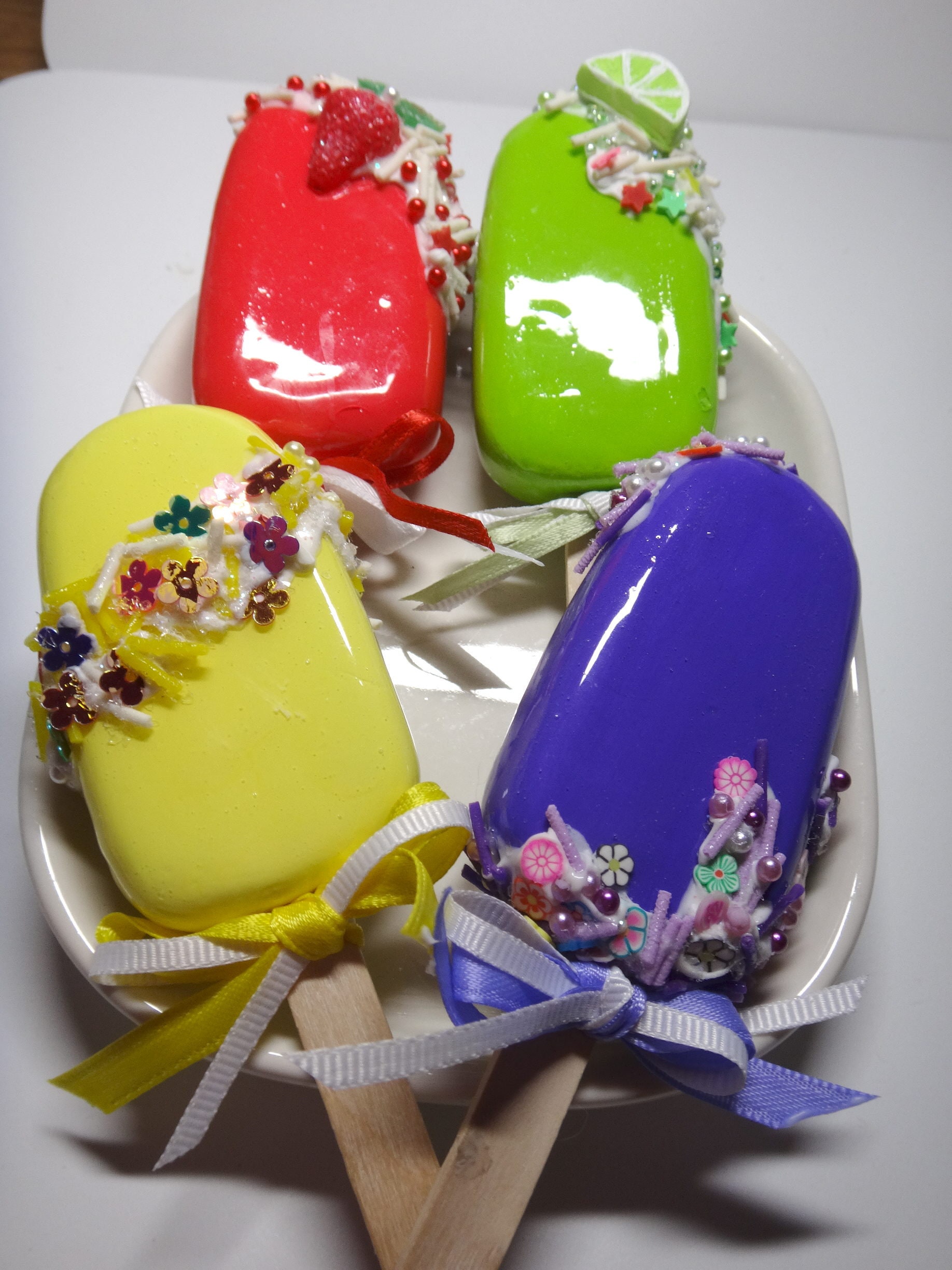 ONE Mid-size Ice Cream Popsicles Faux Food Fake Bake Display - Etsy