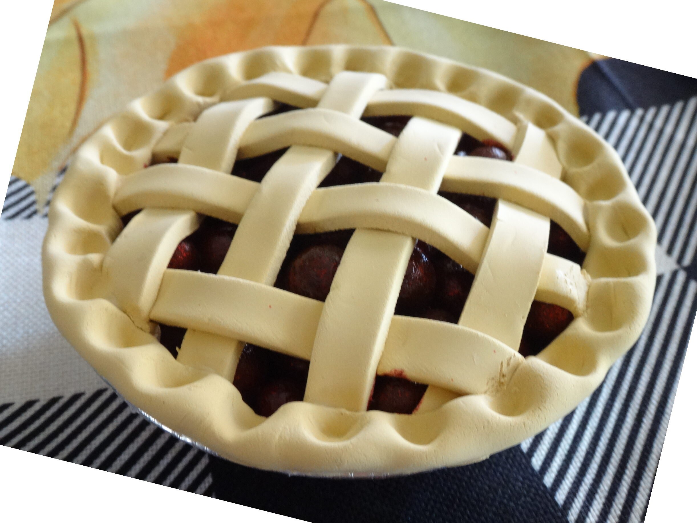 5 Pumpkin, Cherry, Blueberry, Apple Holiday Pies Faux Food /fake Bake ...