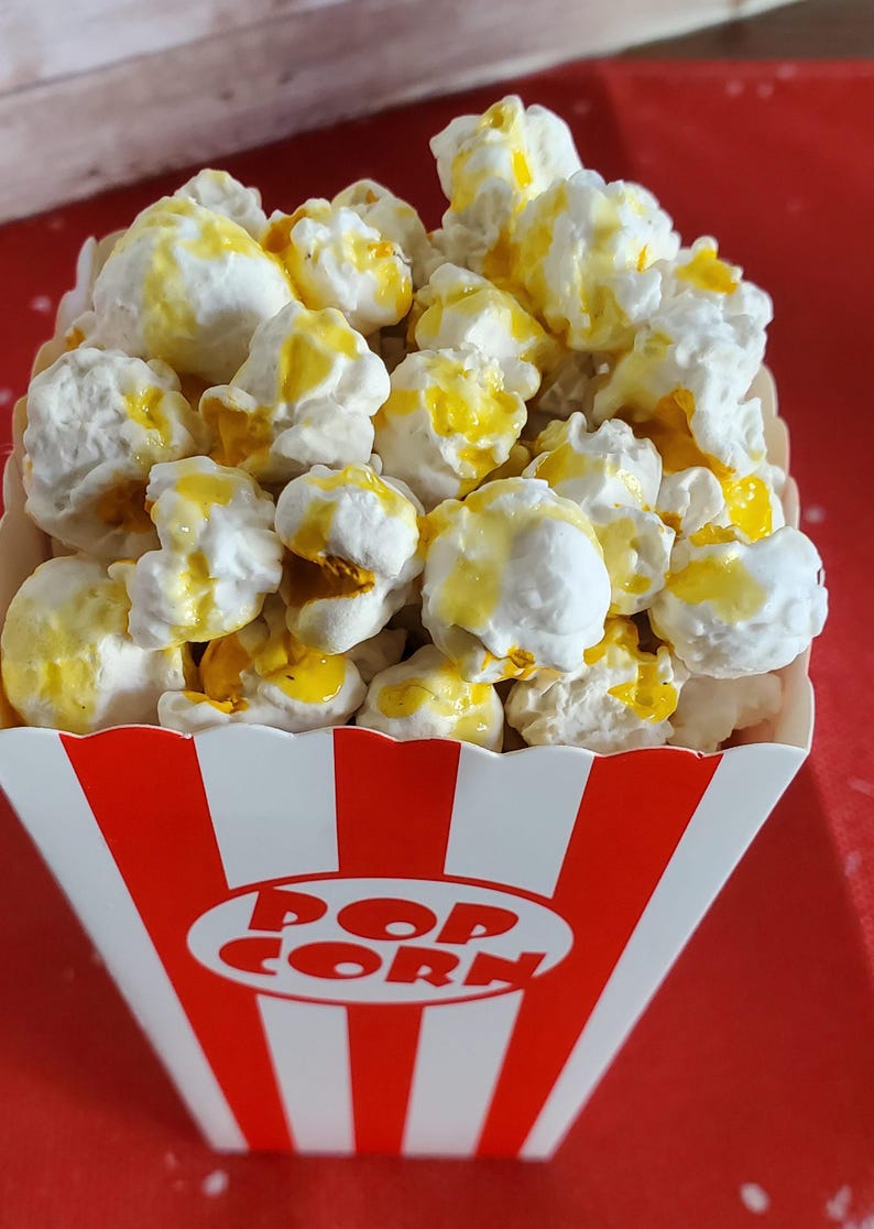 Faux, Fake, Movie Buttered or Caramel Popcorn Display, Prop ,fake Bake ...