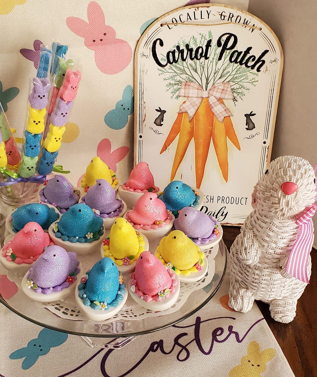 1 ( ONE) PEEP Deviled Egg Faux Food /fake Display/ Replica Prop - Etsy