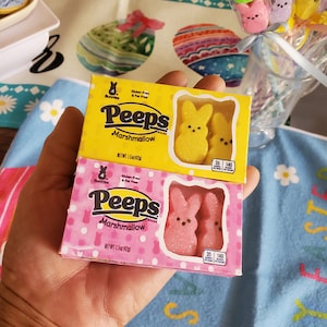 One Box of (4)miniature PEEPS Faux Food /fake Display/ Replica Prop - Etsy