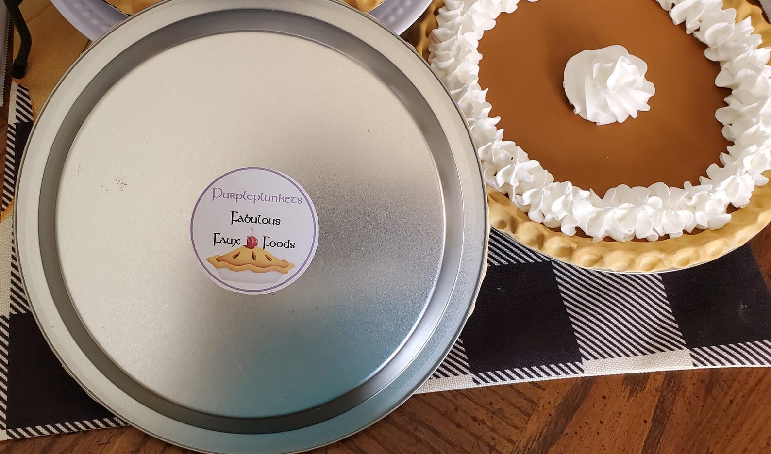 9.5“ Pumpkin, Chocolate, or Apple, Faux Pies Faux Food /fake Bake ...