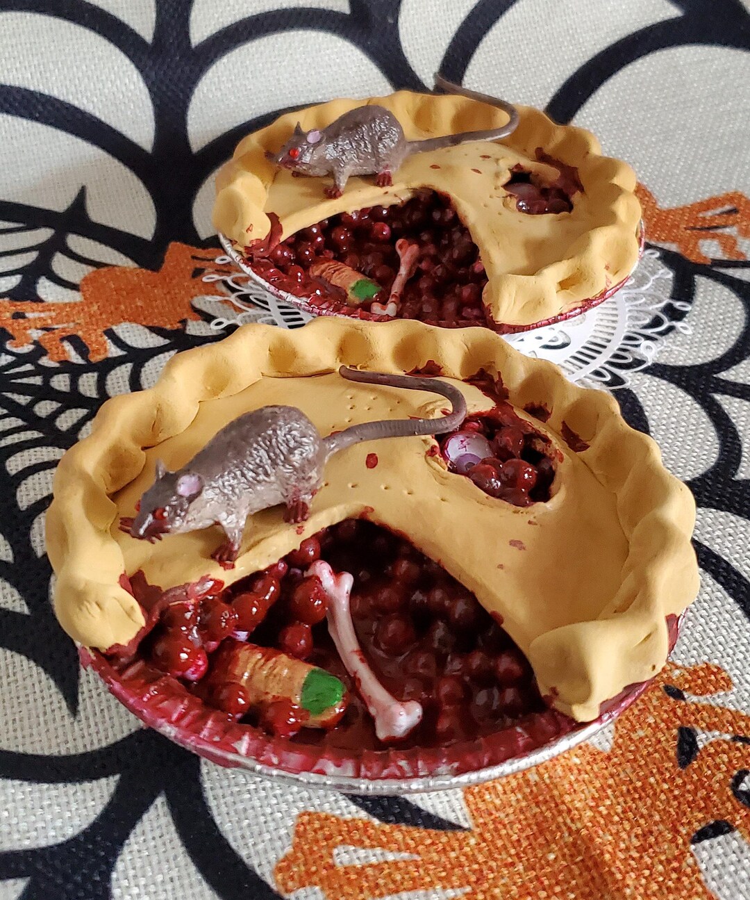 Halloween Blood Clot Human Pie Faux Food /fake Bake/ Replica Prop ...