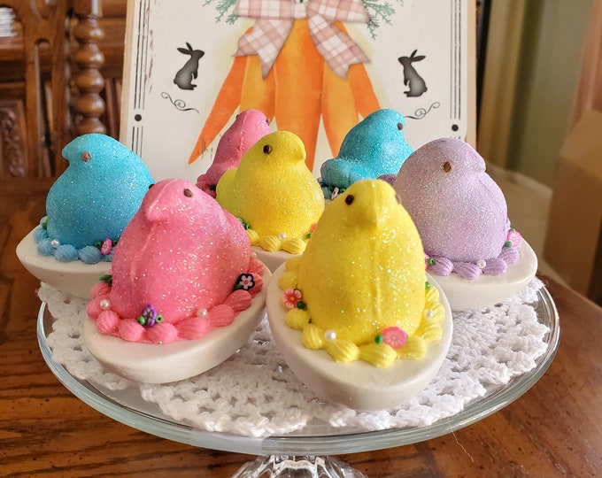 1 ONE PEEP Deviled Egg Faux Food /fake Display/ Replica Prop - Etsy