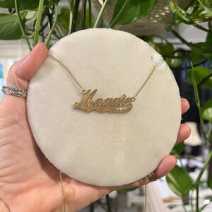 Maggie Name Necklace | Diamond I | Vintage Estate Personalized Name ...