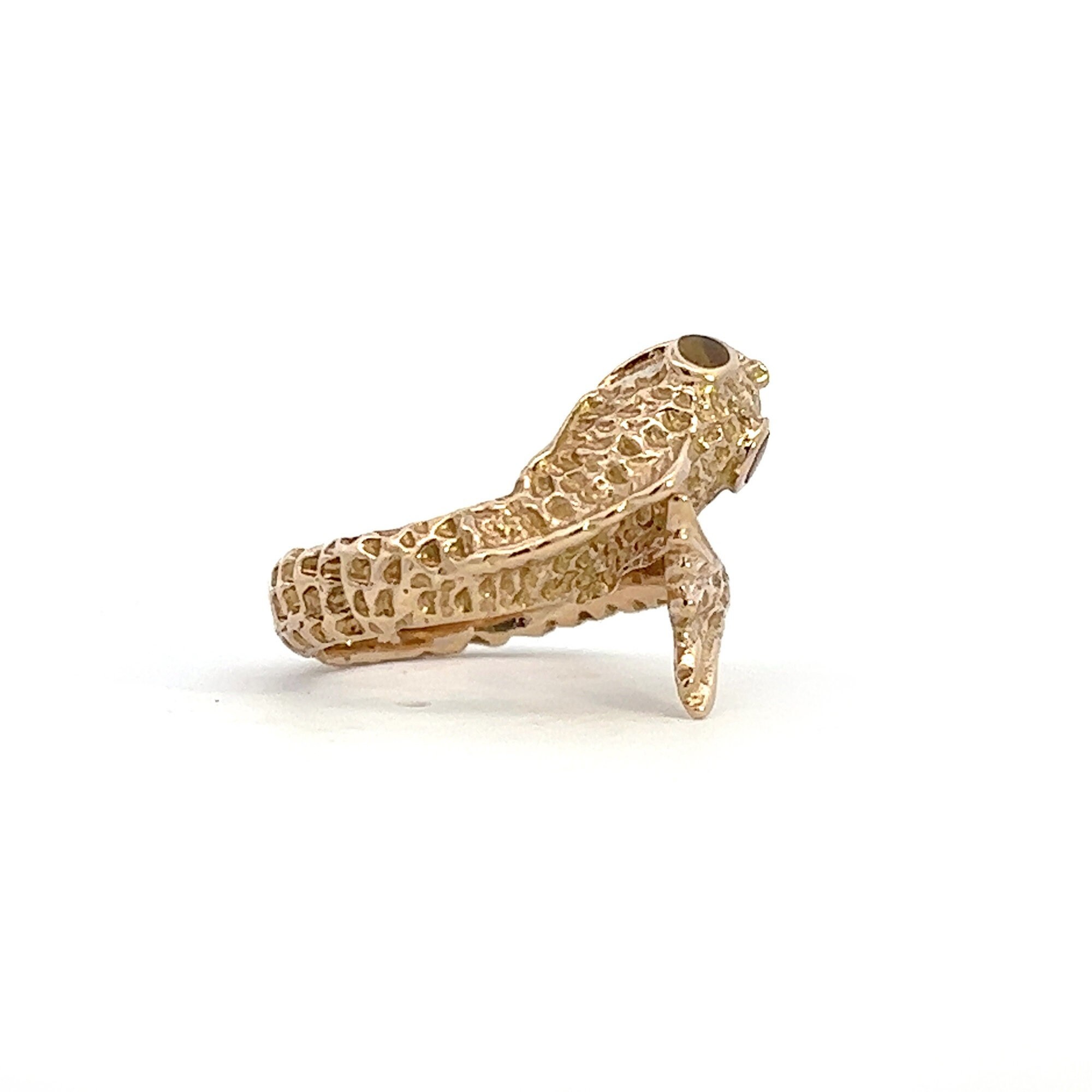 Estate Solid Gold Fish Ring, Mythical Dolphin Ring, Greek Dolphin Wrap ...