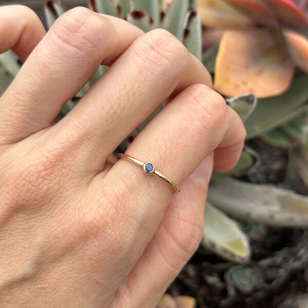 Sapphire Stack Ring - Etsy