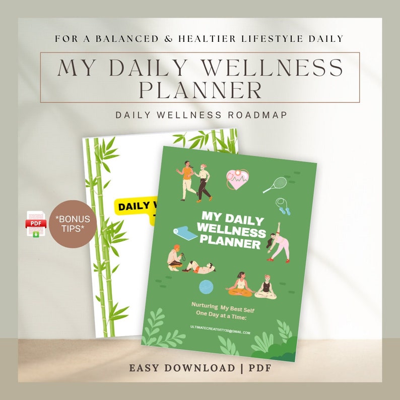 Health and Wellness Printable Planner With Holistic Wellness Bonus Free ...