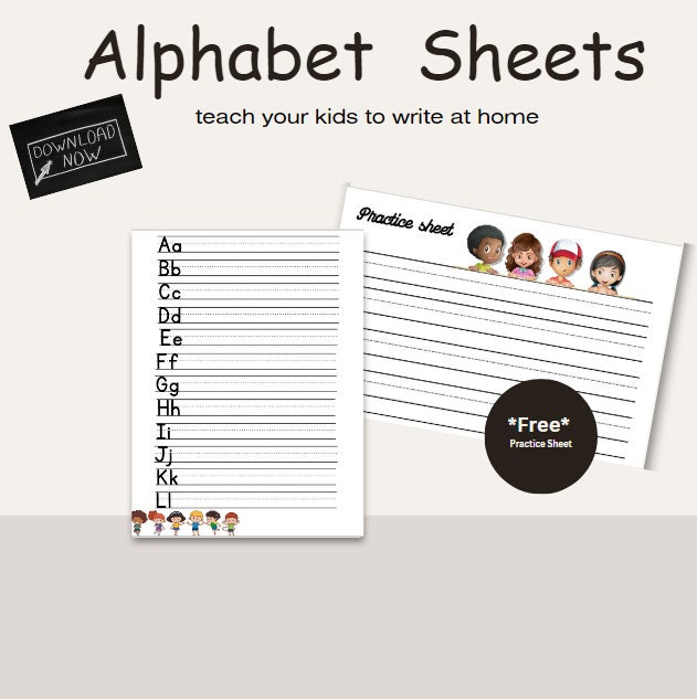 Learn to Write Alphabet Alphabet Practice Practice Sheets Free Kids ...