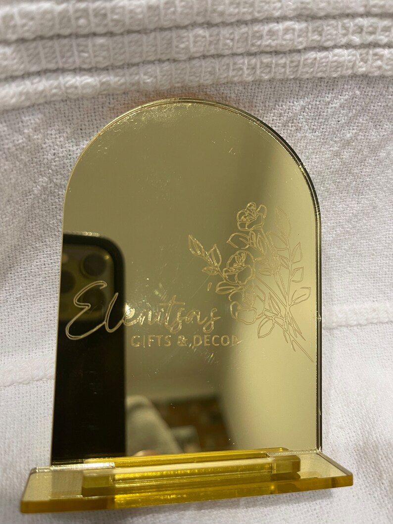 Personalised Acrylic Signage Custom Mirrored Acrylic Tags - Etsy