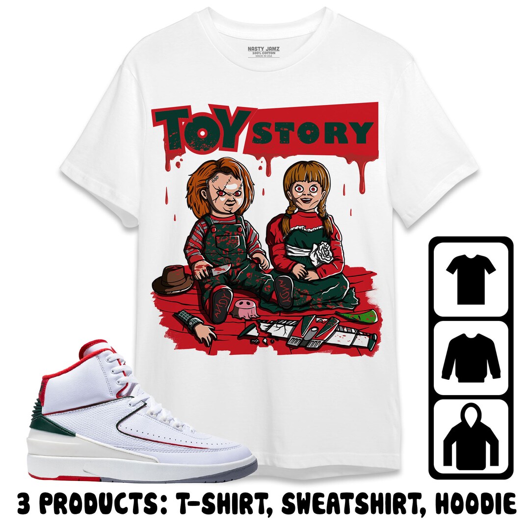 Horror Toys Unisex Tees Jordan 2 Italy Sweatshirt to Match Sneaker ...