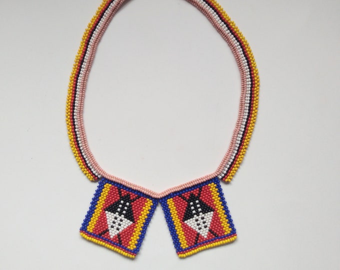 Kingdom of Eswatini Ligcebesha Beaded Swazi Hand Beaded 15 Inch ...