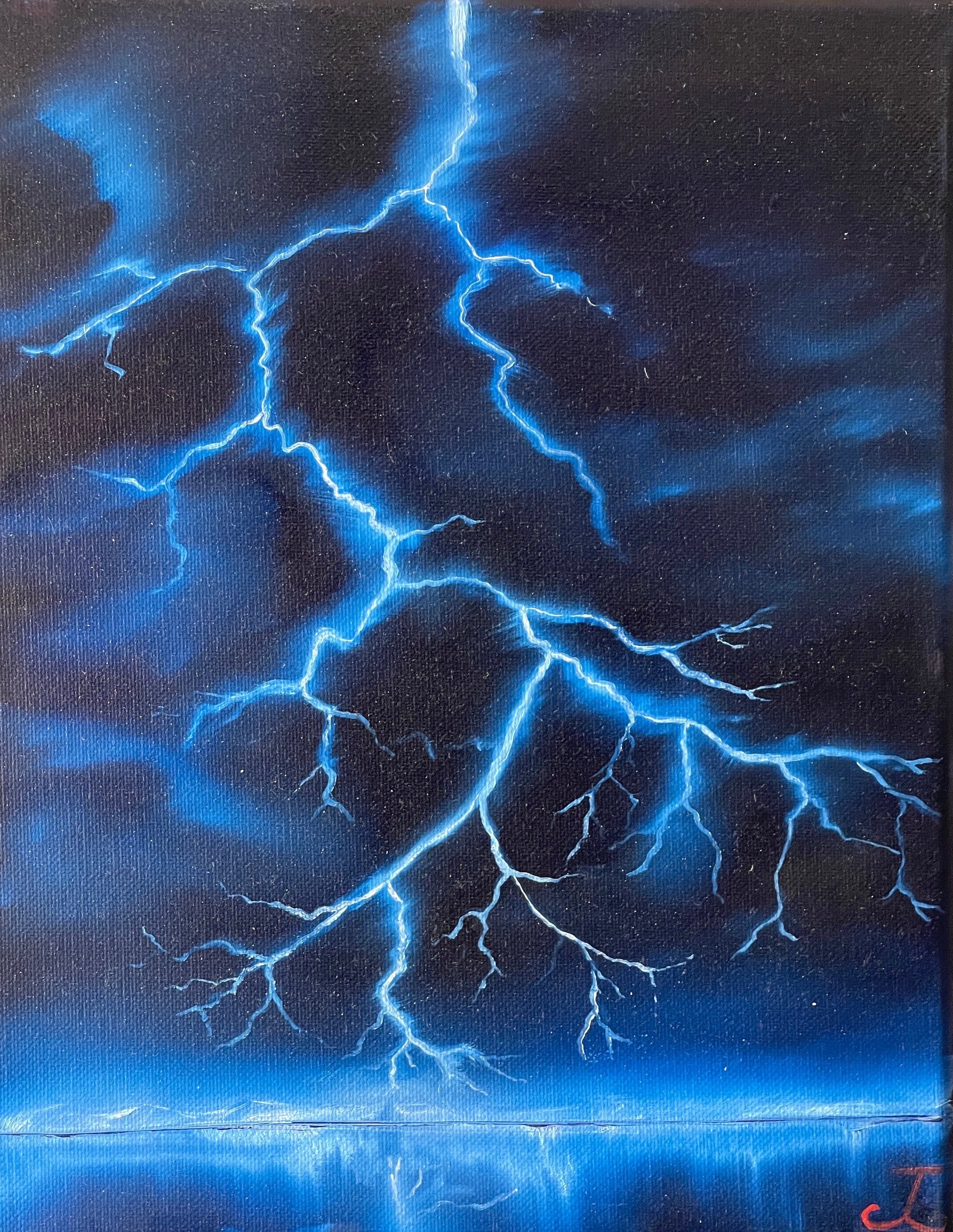 Lightning Bolt Painting