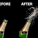Champagne Overlays Champagne Popping Overlay New Year Party - Etsy
