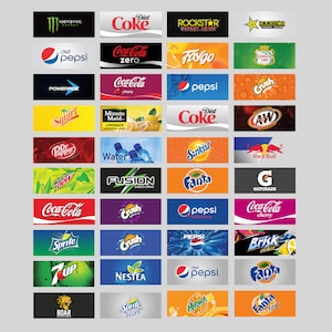 Vending Machine Label, High Quality Labels, Sparkling Water and Soda ...