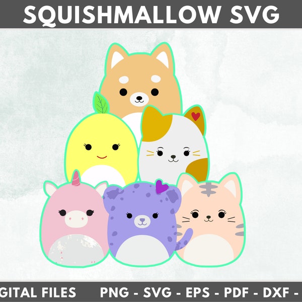 Squishmallow Svg - Etsy