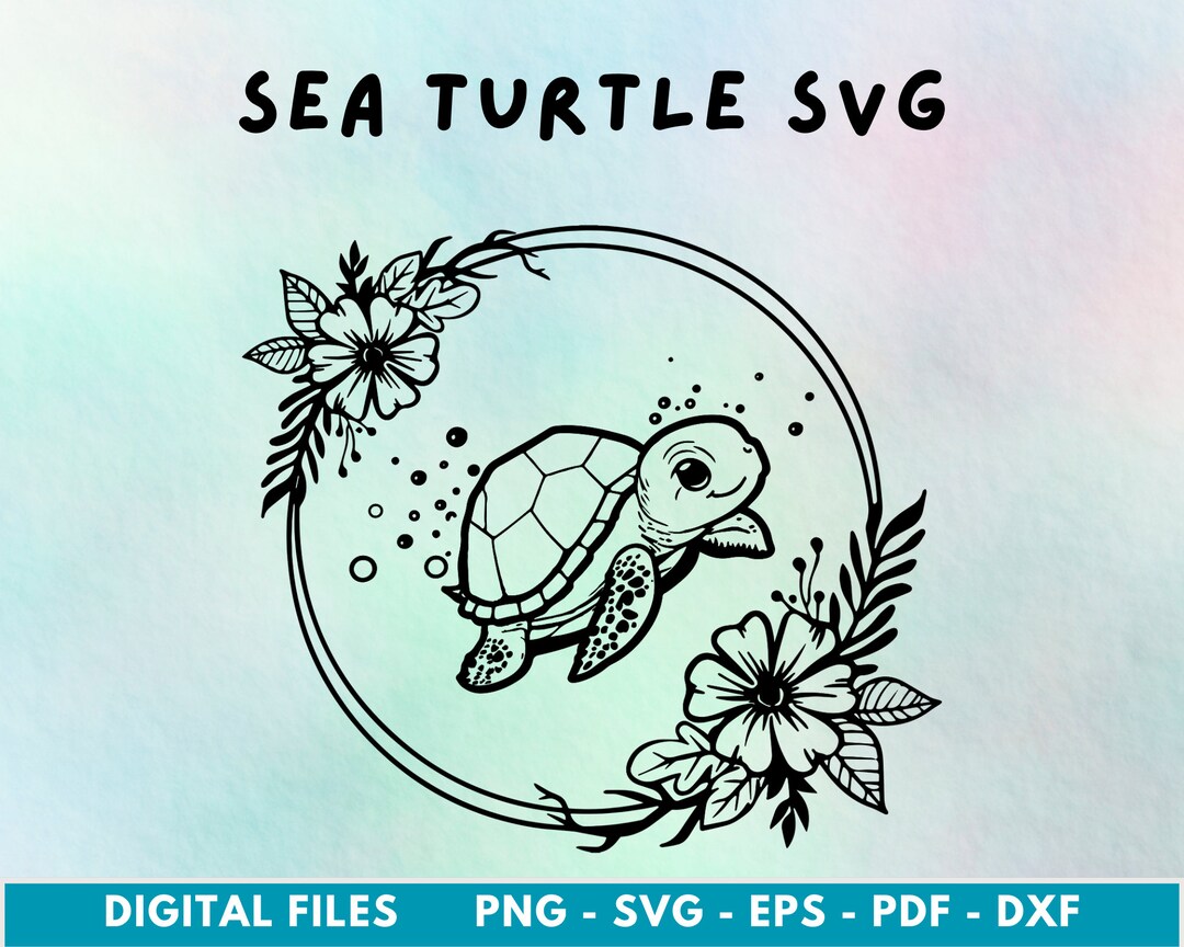 Tortuga marina SVG / Tortuga Svg / Tortuga SVG Archivos para Cricut ...