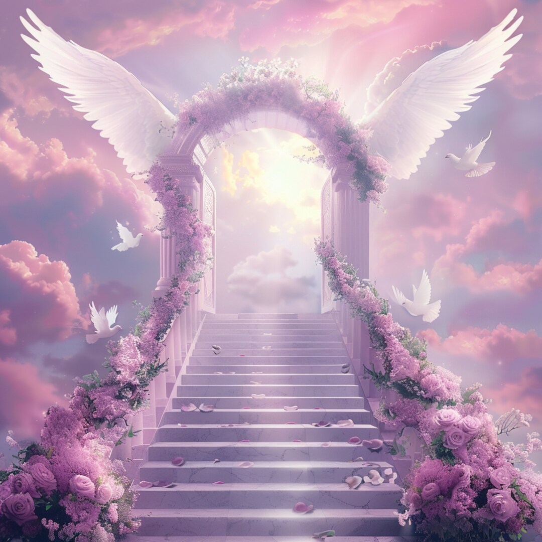 In Loving Memory Background Design, Editable Memorial Heaven Background ...