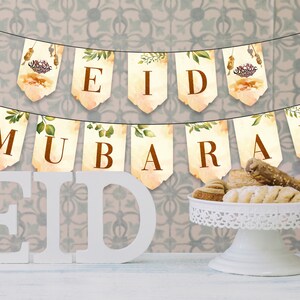 Eid Mubarak Banner, Eid Mubarak Bunting, Eid Al Adha, DIY Eid Al Adha ...