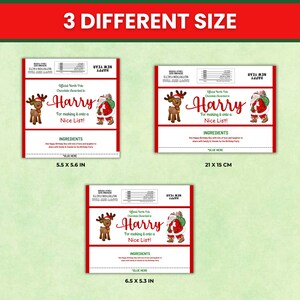 Editable Christmas Candy Bar Wrapper Template, Holiday Party Favor ...