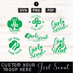 Girl Scout Troop Number Svg, Girl Scout Svg, Girl Scout Troop Shirt ...