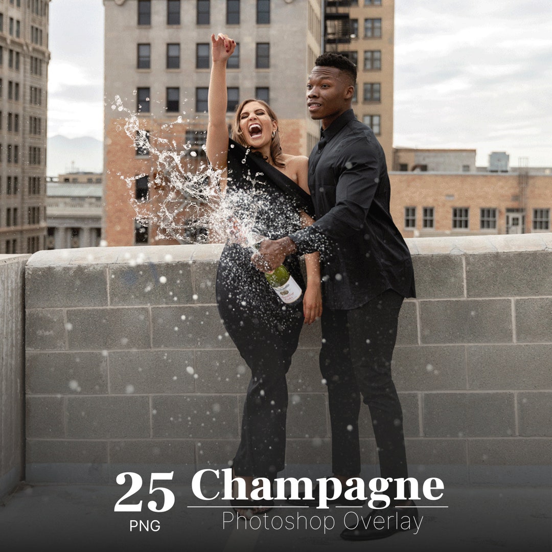 Prom Send off Party Champagne Overlays, Champagne Spray Overlay, Prom ...