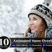 10 Animated Falling Snow Overlays, Animated Snow Overlay, Snow ...
