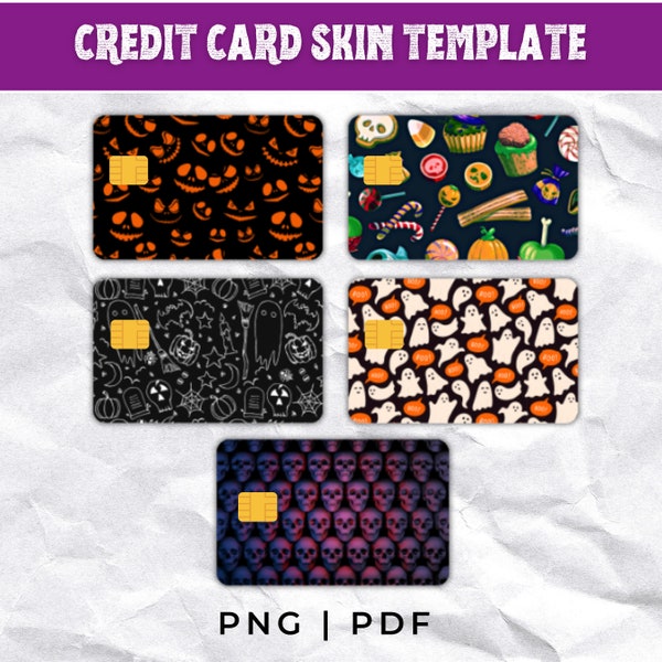 Credit Card Skin Template - Etsy