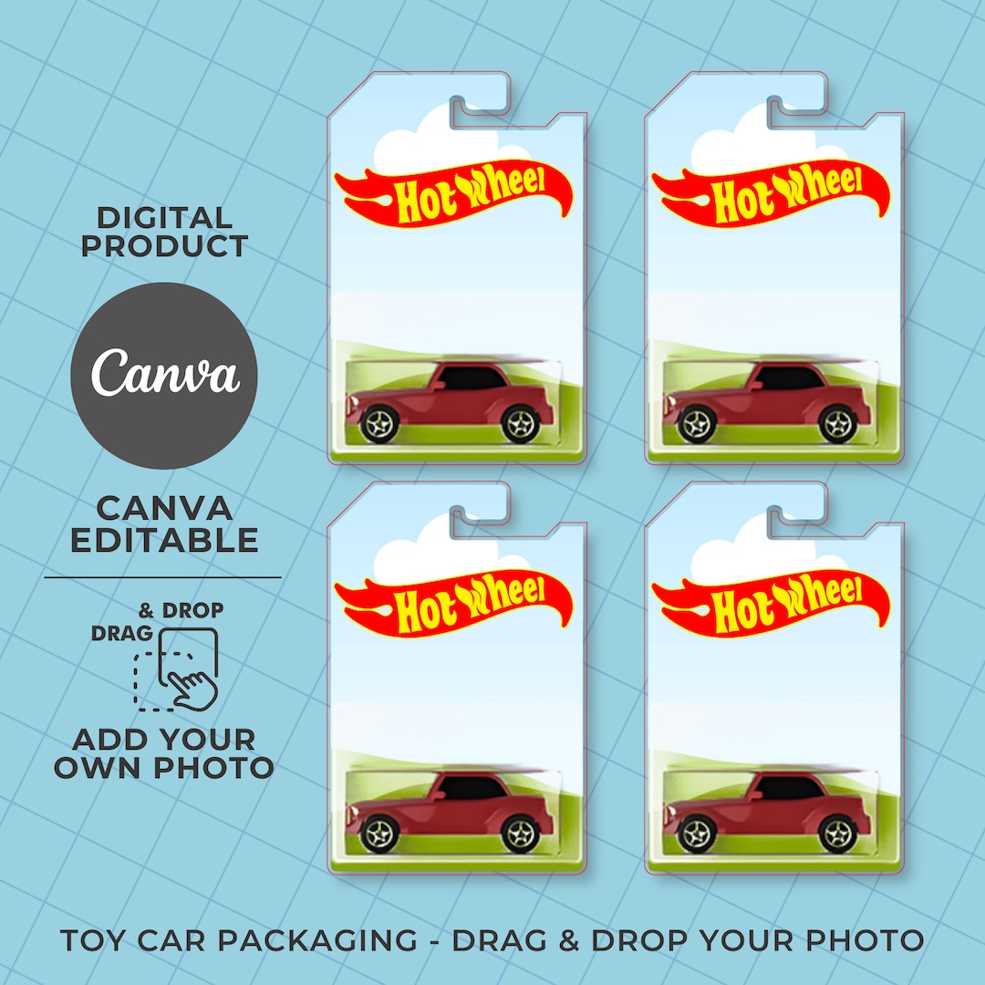 Toy Car Packaging Template, Hot Car Wheels Template, Flame Pngs ...