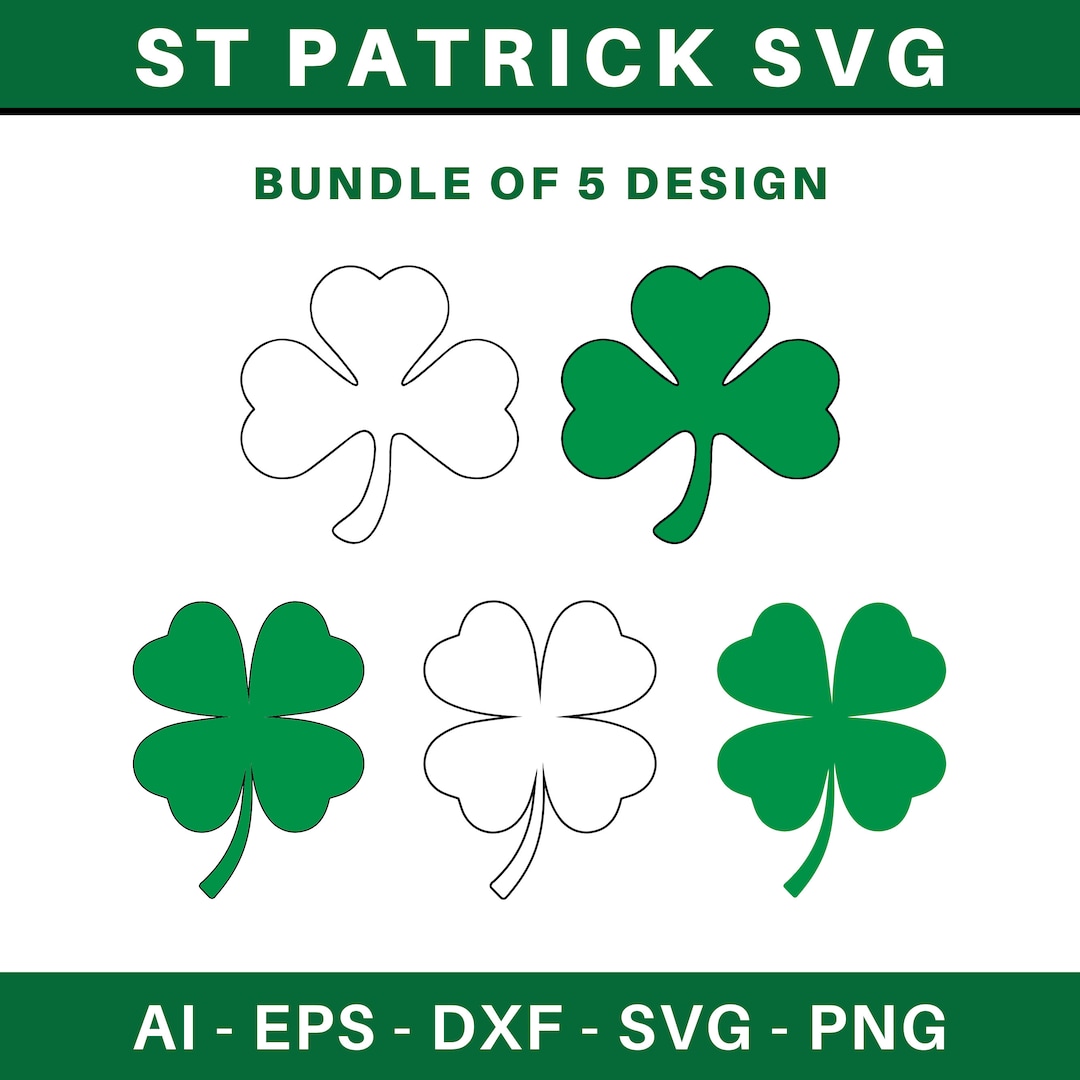 Four Leaf Clover Svg, Clover Svg, Clover Shirt Design, Clover Png Svg ...