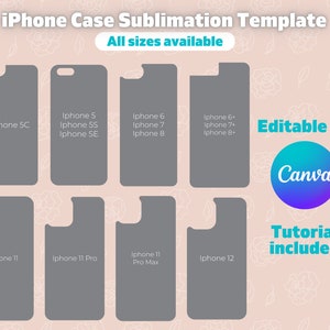 27 iPhone Sublimation Template, Phone Case Template Pack Svg, Cricut Vector Bundle, Sublimation ...