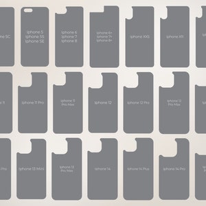 27 iPhone Sublimation Template, Phone Case Template Pack Svg, Cricut ...