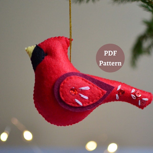 Felt Cardinal Pattern - Etsy