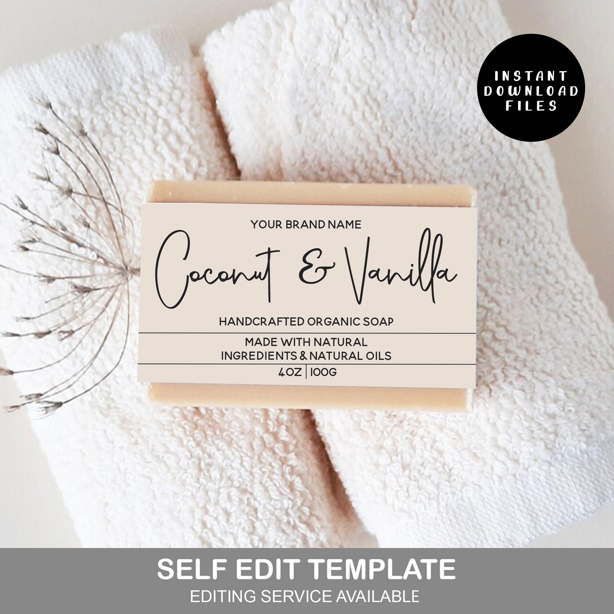 Soap Label Template Printable Soap Label Template Soap Label - Etsy Canada