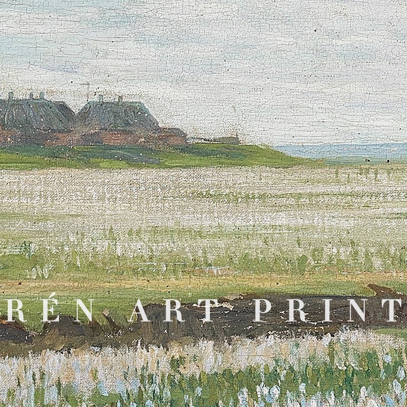 Spring Landscape Painting Printable Art Neutral Wall Art - Etsy