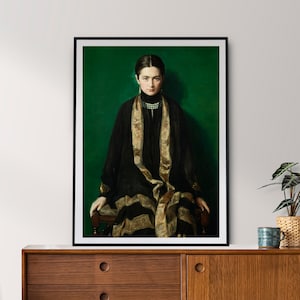 Antique Portrait Painting PRINTABLE | Vintage Lady Portrait Wall Art ...
