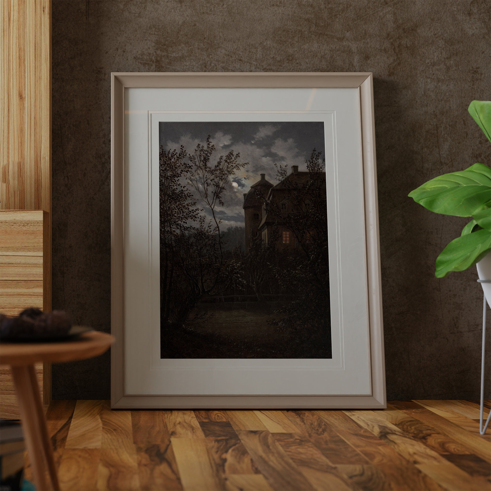 Moody Landscape Painting Printable Wall Art Vintage - Etsy