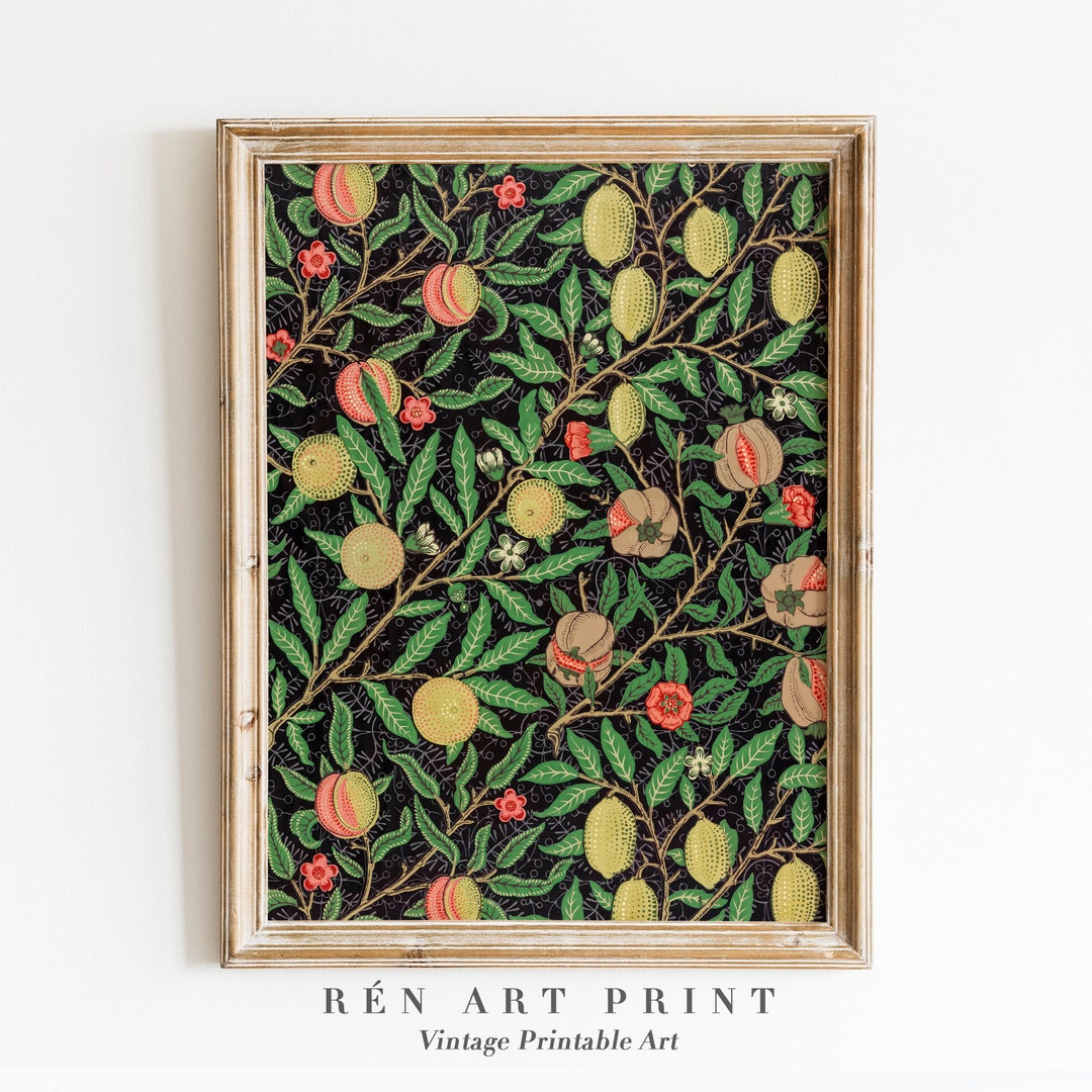 Vintage Textile Printable Eclectic Art Digital Download Modern ...