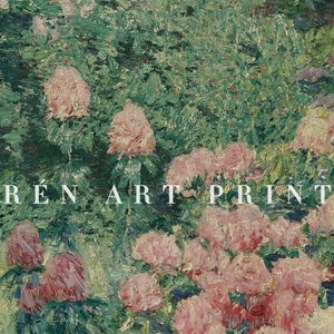 Vintage Spring Printable Wall Art Wildflower Landscape Painting ...