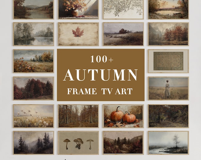 Samsung Frame Fall TV Art Bundle, Autumn Frame TV Art Set, Halloween ...