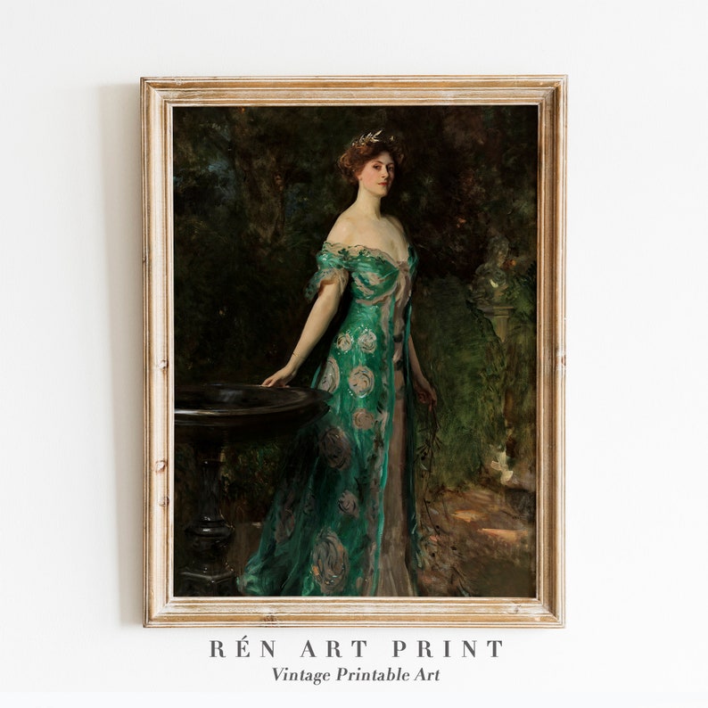 Vintage Woman Portrait Print | Renaissance Wall Art (digital Download ...