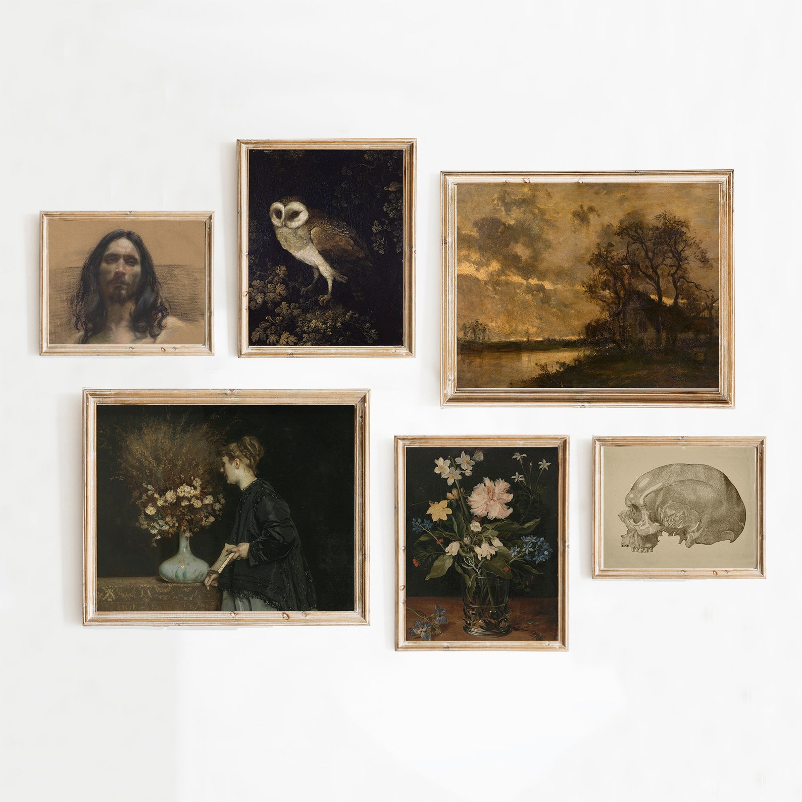 Dark Academia Gallery Wall Print Set Vintage Art Prints - Etsy
