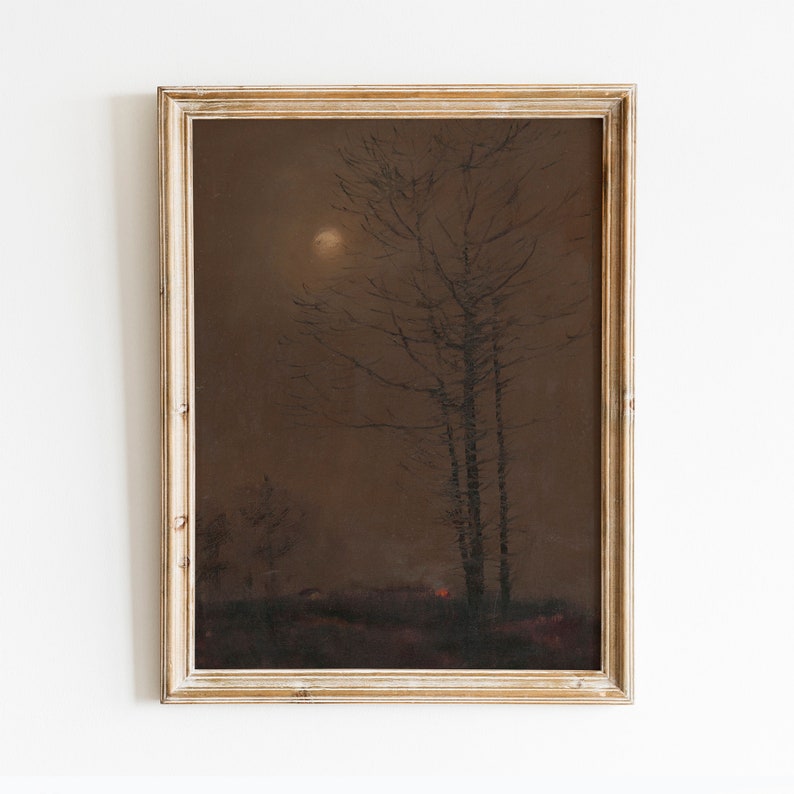 Moody Fall Landscape Gallery Wall Art Vintage Autumn - Etsy