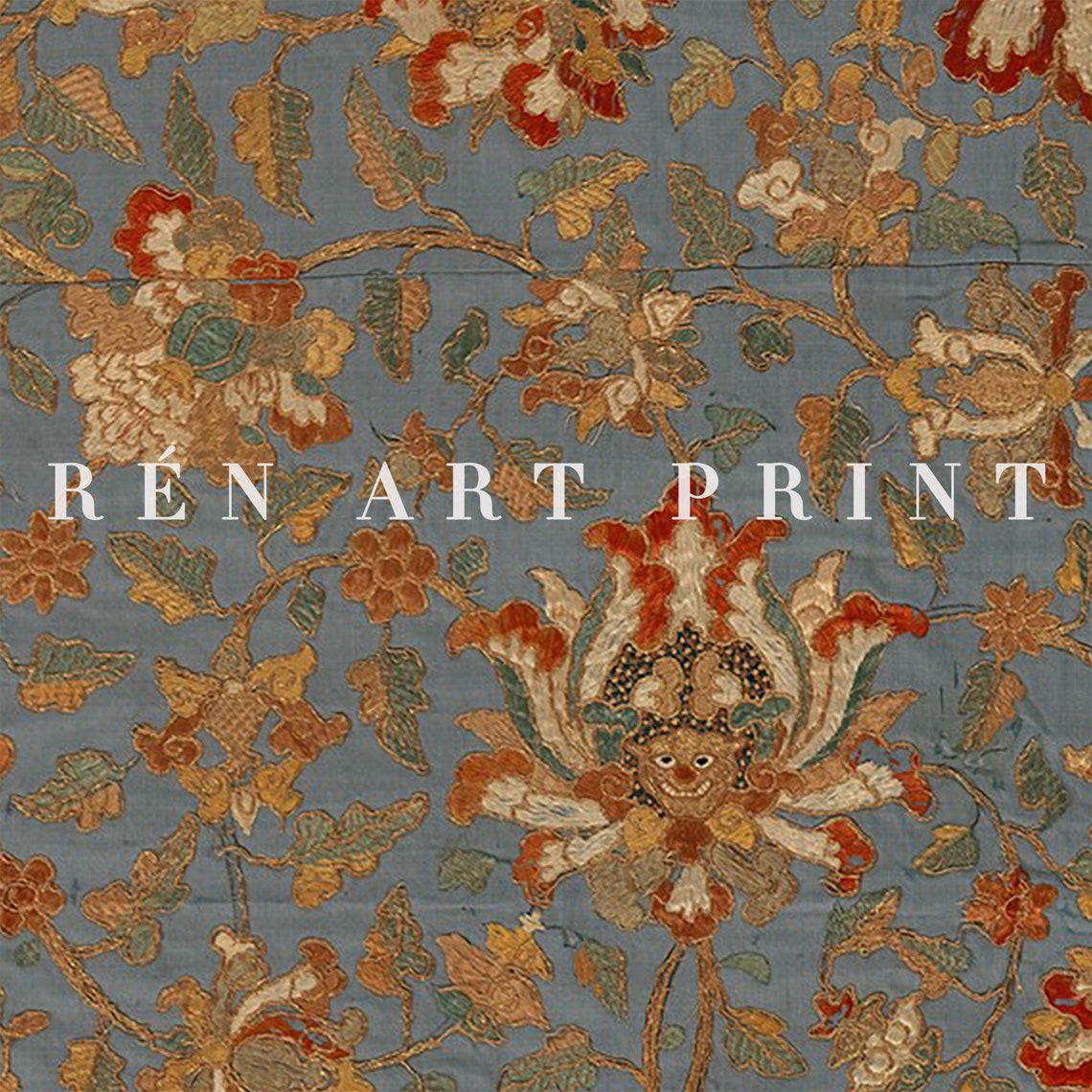 Vintage Textile Art Print | Antique Rug Wall Decor (digital Download ...