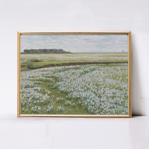 Spring Landscape Painting Printable Art Neutral Wall Art Vintage Art ...