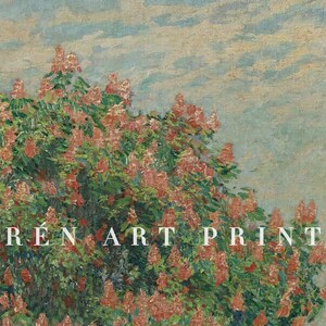 Vintage Spring Printable Wall Art Wildflower Landscape Painting ...